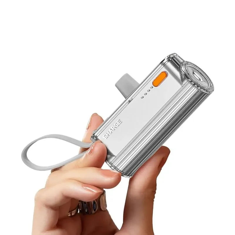 SHARGE Flow Mini 2 T1 Transparent 5000mAh Power Bank - Liliputshop